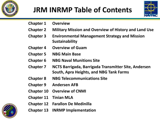 The Story of Joint Region Marianas INRMP | PPTX | Defense Industry ...