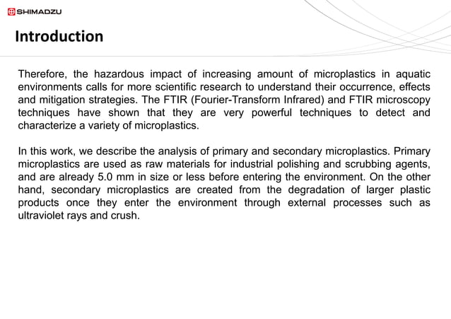 Microplastics Detection and Characterization using FTIR Microscopy | PDF