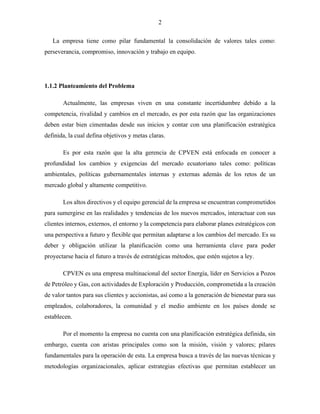 2020 planificación estratégica para la empresa cpven servicios ...