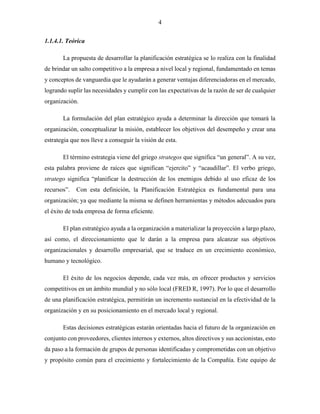 2020 planificación estratégica para la empresa cpven servicios ...