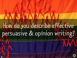 Persuasive Writing: Capture the Power of Your Ideas | PPT