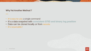 2020 pre fosdem mysql clone | PPTX | Databases | Computer Software and ...