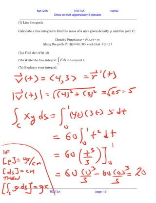 preTEST3A Double Integrals Solved | PDF
