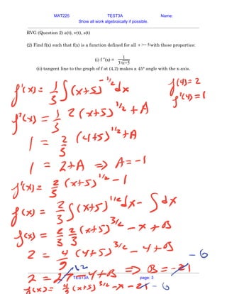 preTEST3A Double Integrals Solved | PDF