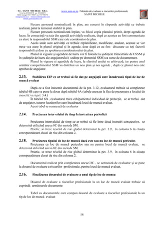 Metoda Saint Michele, metoda pentru evaluarea riscurilor profesionale | PDF