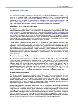 OECD Recommendation of the Council on the Governance of Infrastructure ...