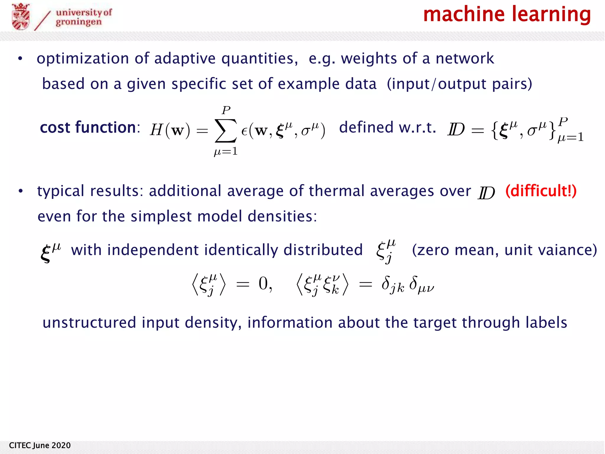 2020: Phase transitions in layered neural networks: ReLU vs. sigmoidal activation | PPT