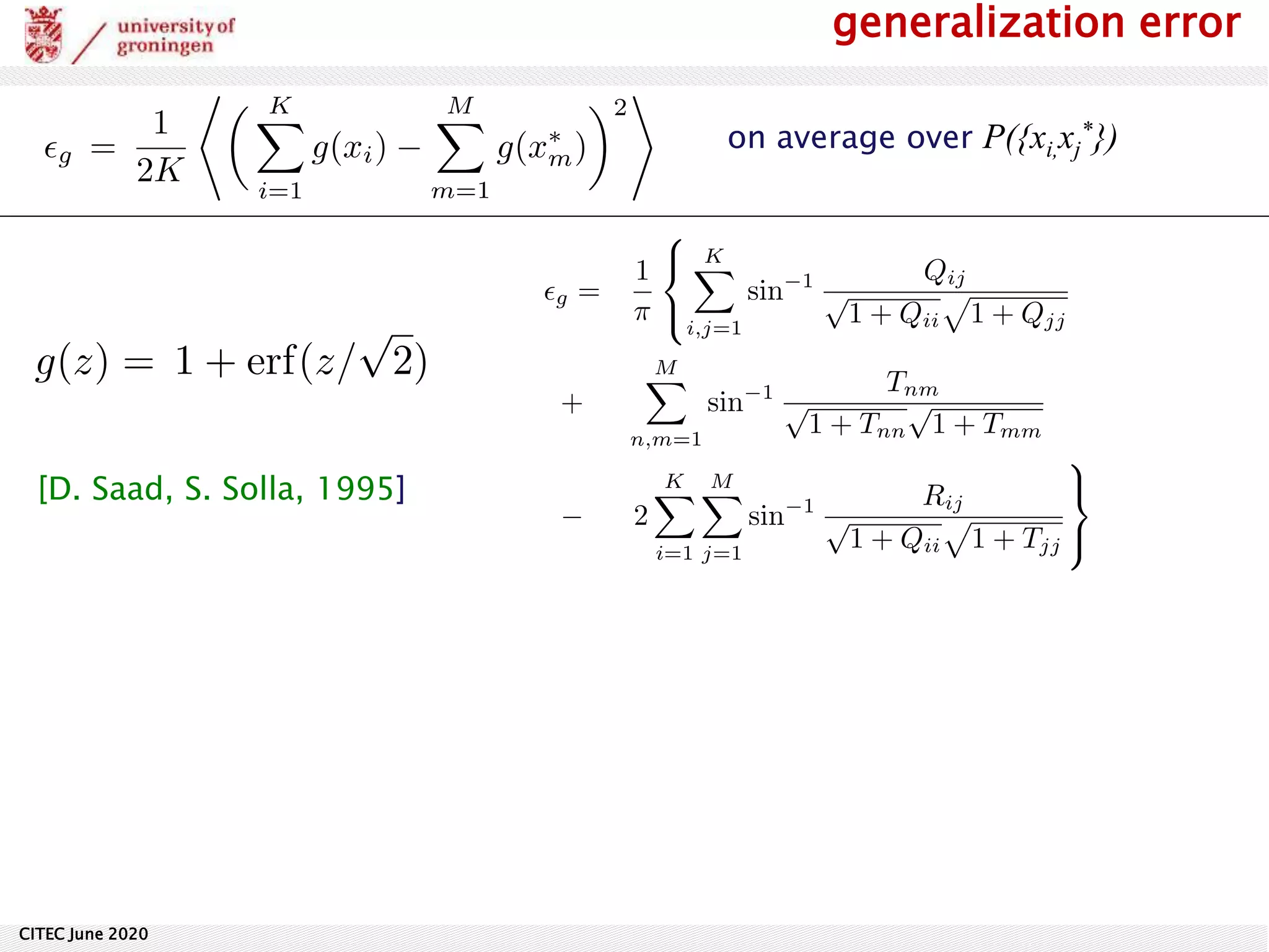 2020: Phase transitions in layered neural networks: ReLU vs. sigmoidal ...