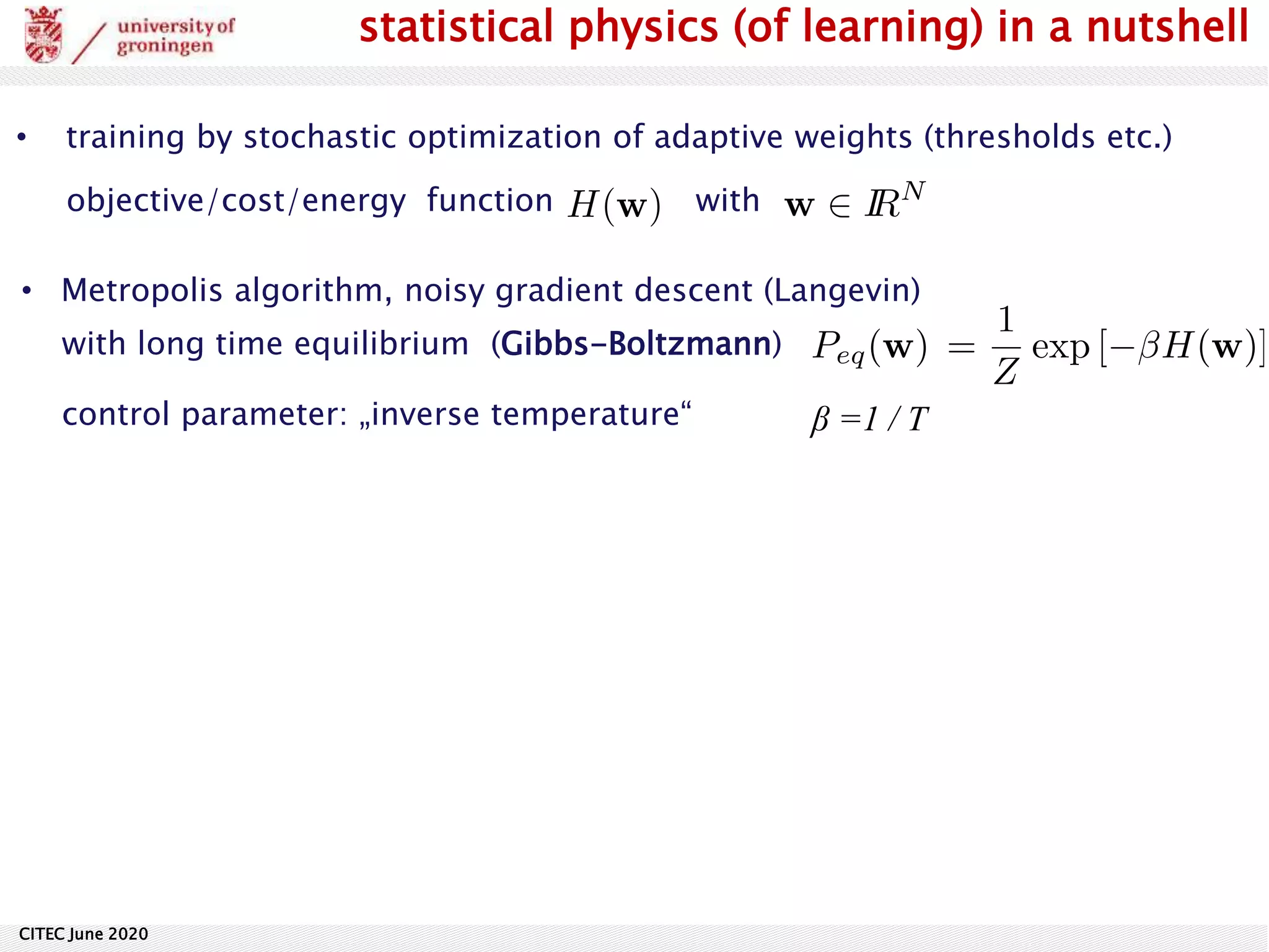 2020: Phase transitions in layered neural networks: ReLU vs. sigmoidal activation | PPT