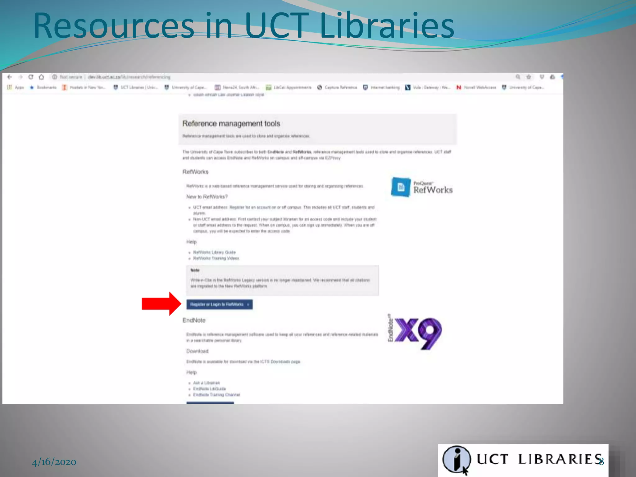 2020 resources in uct libraries_tax hons | PPTX