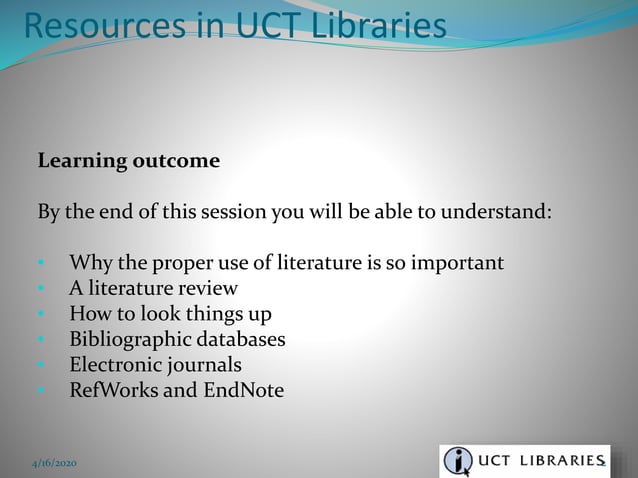 2020 resources in uct libraries_tax hons | PPT