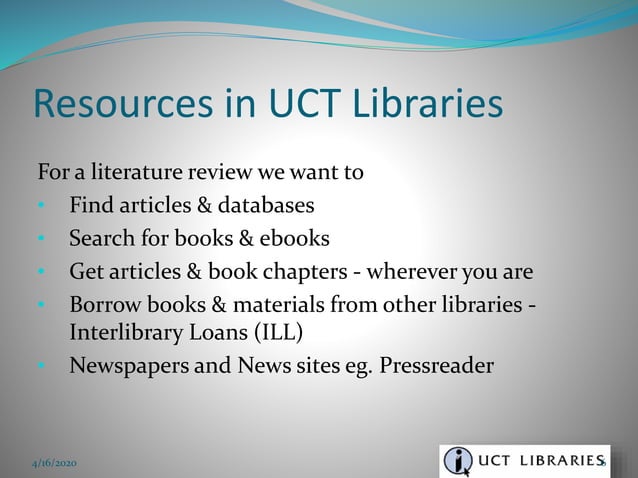 2020 resources in uct libraries_tax hons | PPT