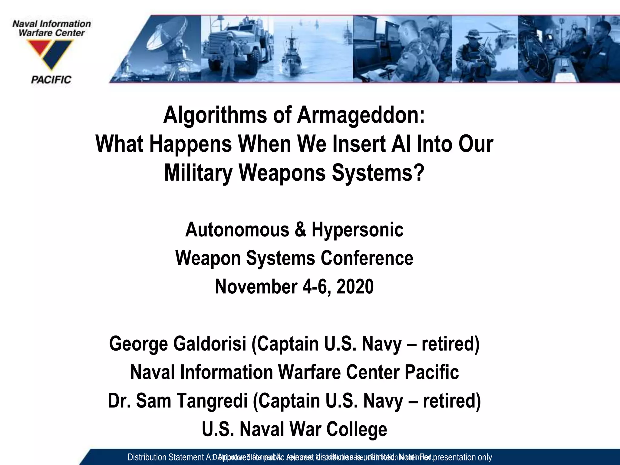 Algorithms of Armageddon: What Happens When We Insert AI Into Our ...