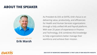 2020 State of Workforce Management - First Look | PPT
