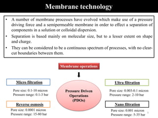 Reverse Osmosis & Nano Filtration | PPTX