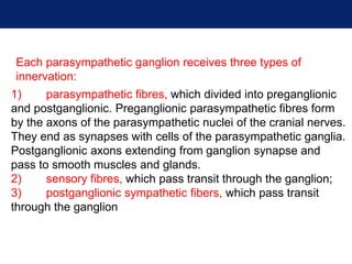 The parasympathetic nervous system | PPT
