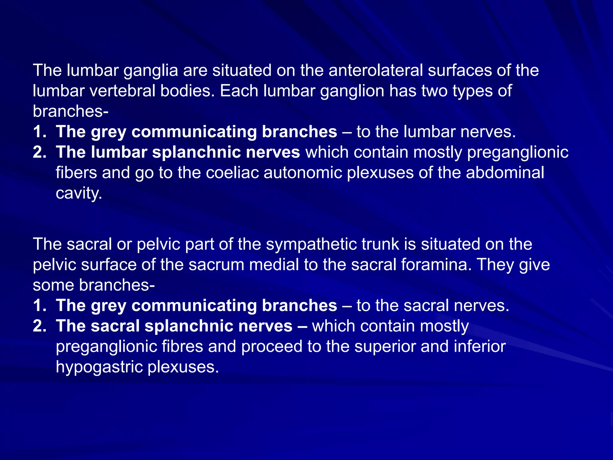 The Sympathetic Nervous System | PPT