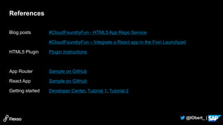 Consume (UI5) Web Apps from the HTML5 Application Repository | PPT
