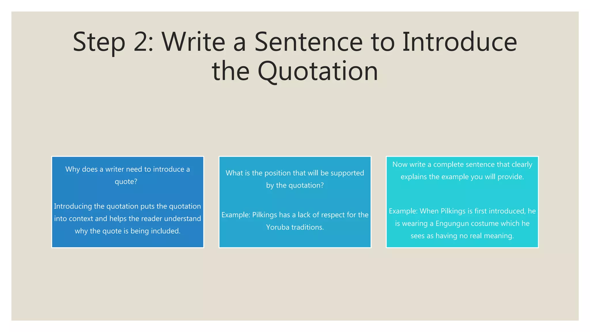 CWL Using Direct Quotations | PPT