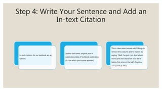 CWL Using Direct Quotations | PPT
