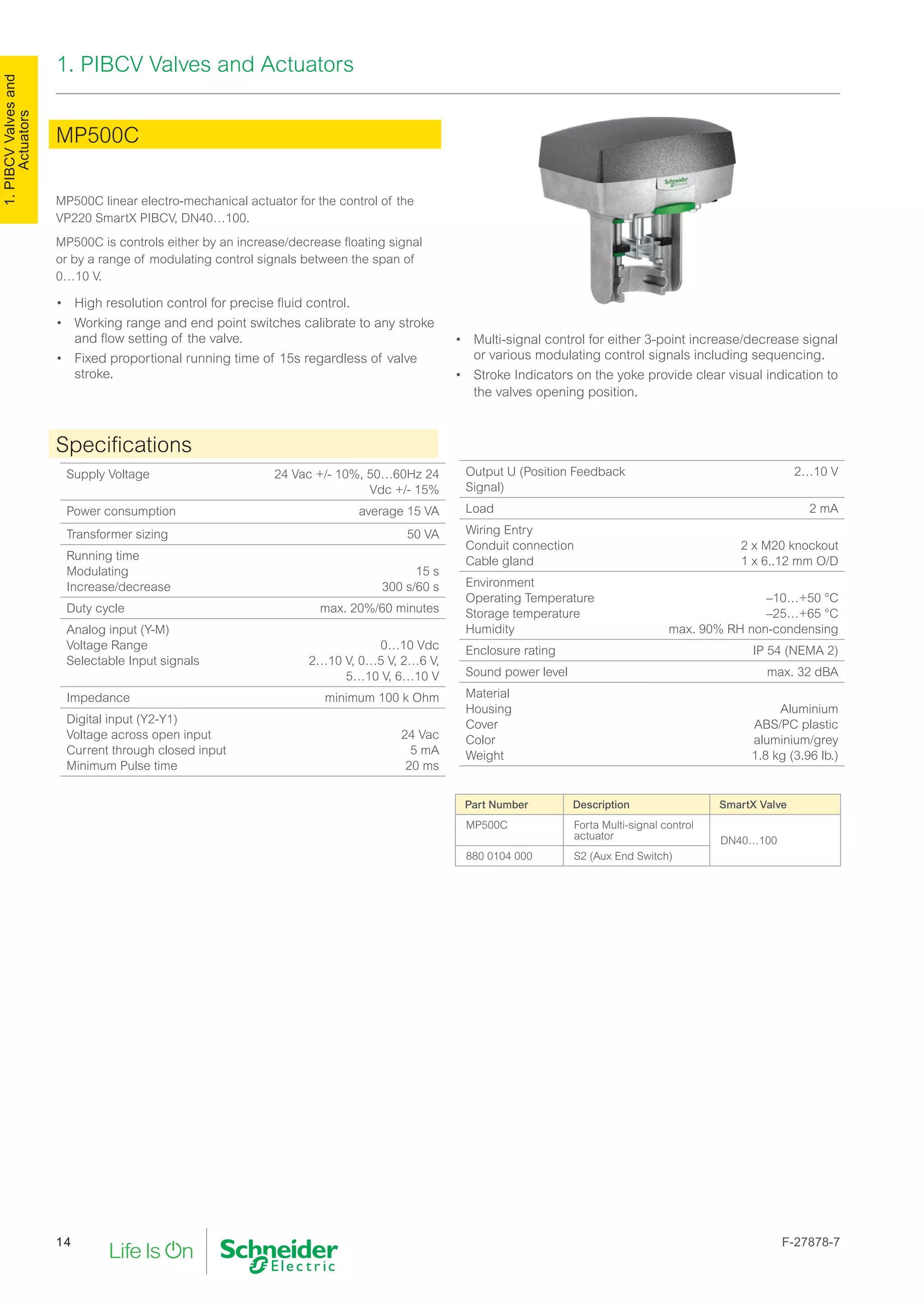 Valve and Actuator Catalog EMEA - Catalog Ecostruxure Building Solution ...