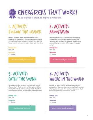 FocusU Virtual energizers brochure | PDF