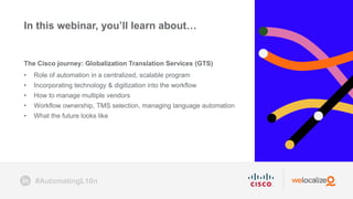 Automating the Localization Workflow. What Works? | PPTX | Web Conferencing | Computer Software ...