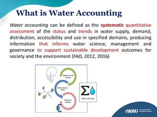 Water Accounting Team and Reporting Framework | PDF