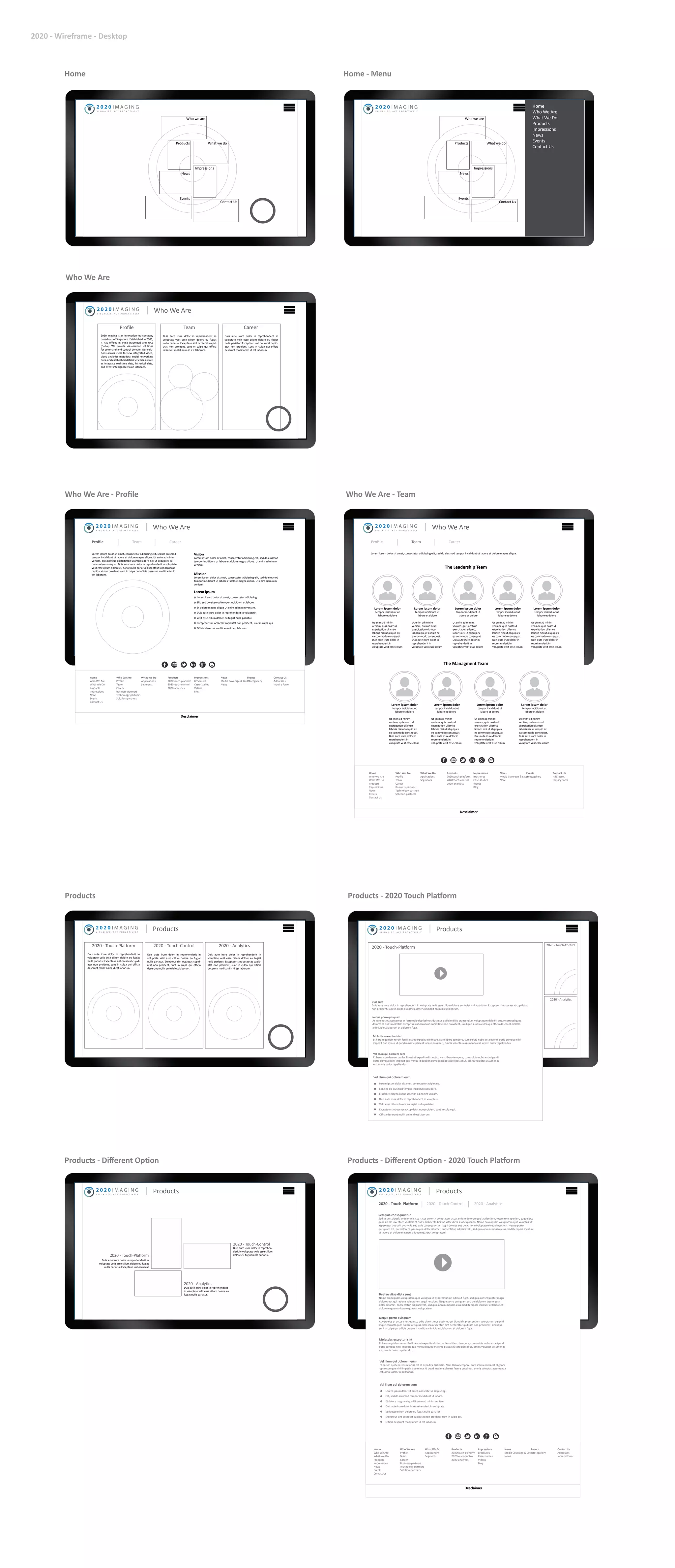 2020 wireframe desktop | PDF