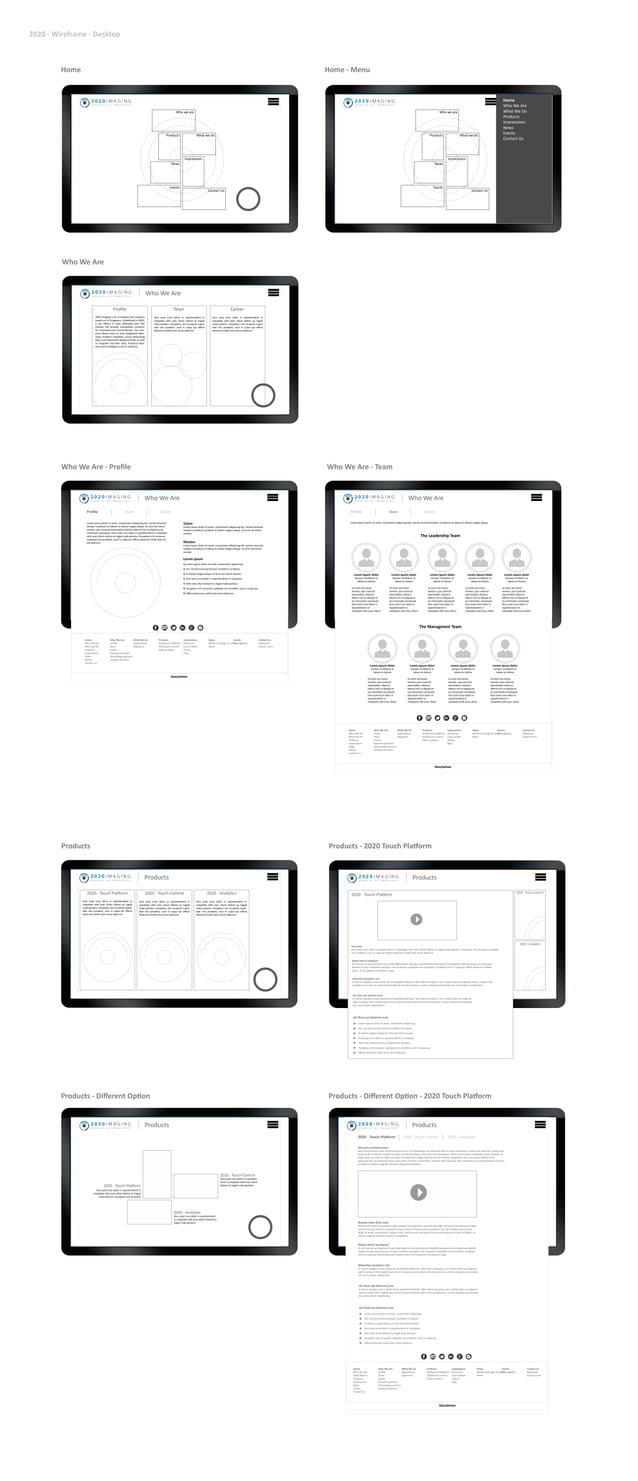 2020 wireframe desktop | PDF