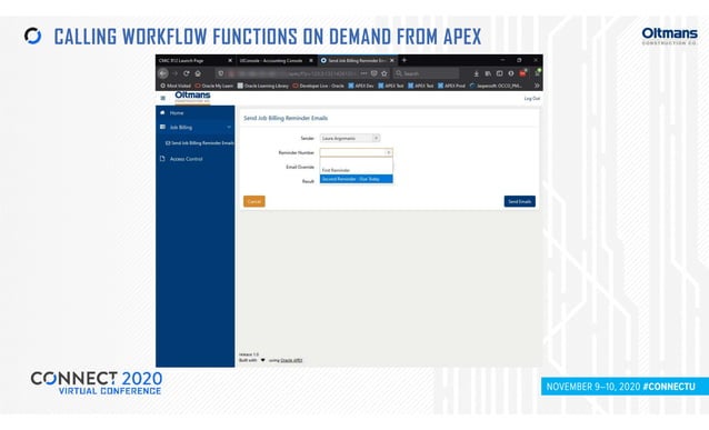 Workflow Design to Increase Compliance with Oracle Workflow / Oracle APEX | PPT