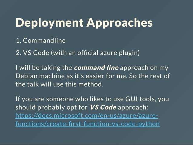 Deploy Your Python Code On Azure Functions Ppt