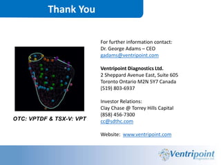 VentriPoint Diagnostic Ltd. Presentation | PPT