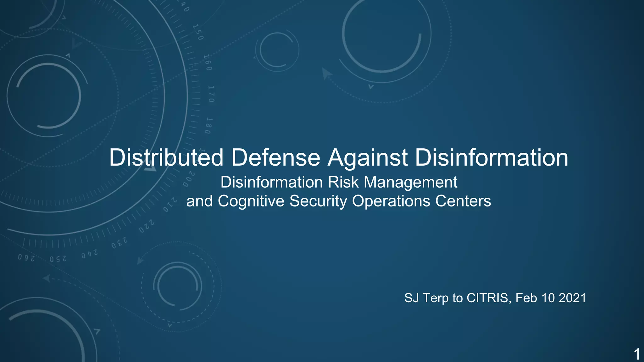 Distributed defense against disinformation: disinformation risk ...