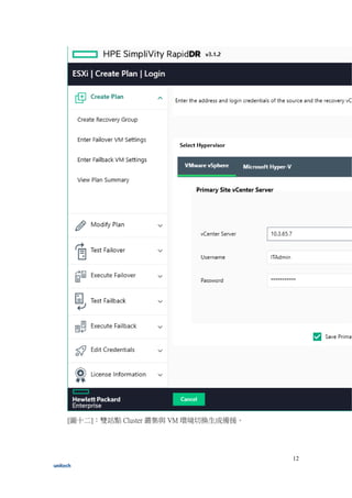 HPE SimpliVity VM保護備份 | PDF