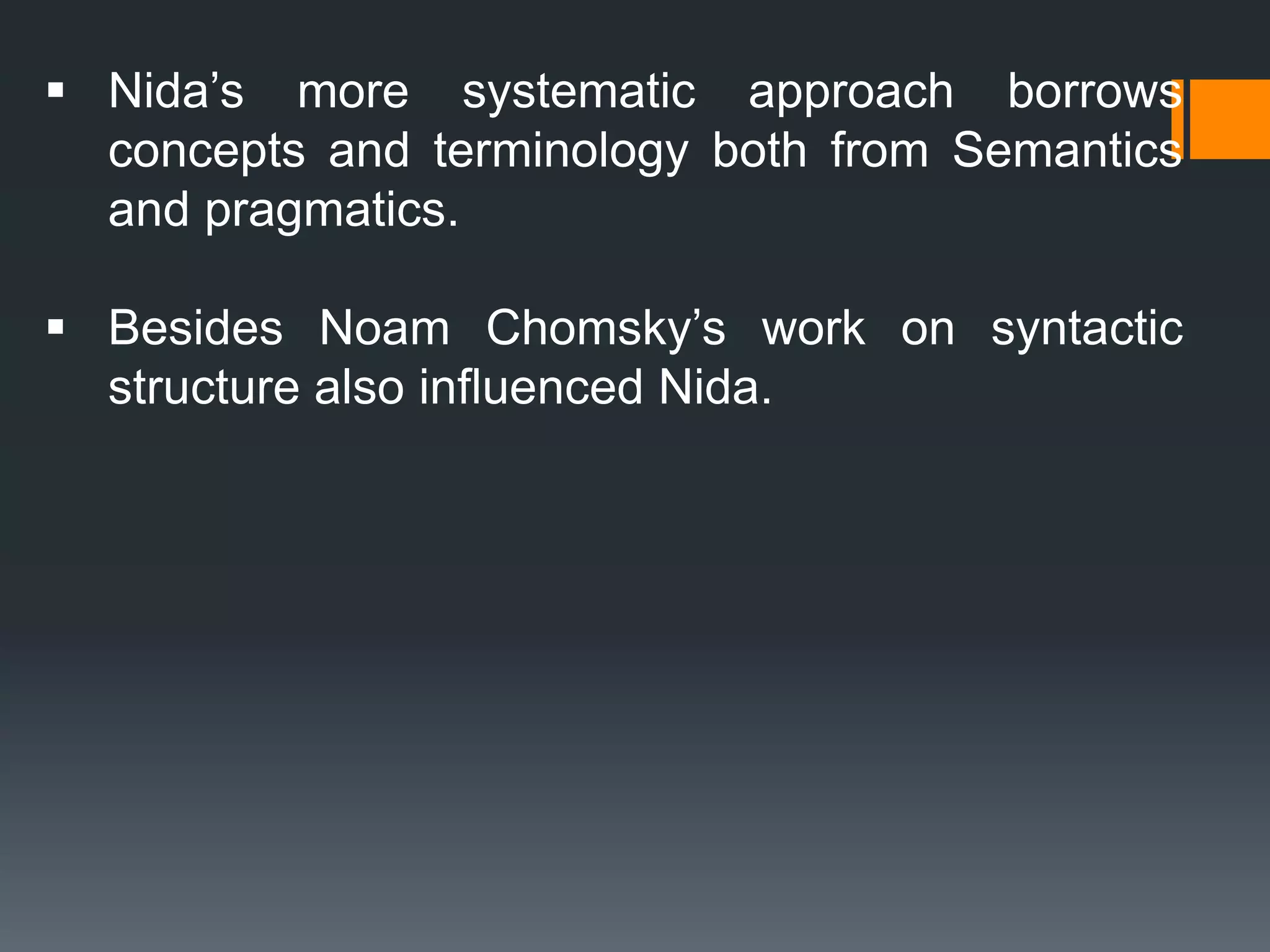 Eugene Nida's Theory of Translation | PPTX