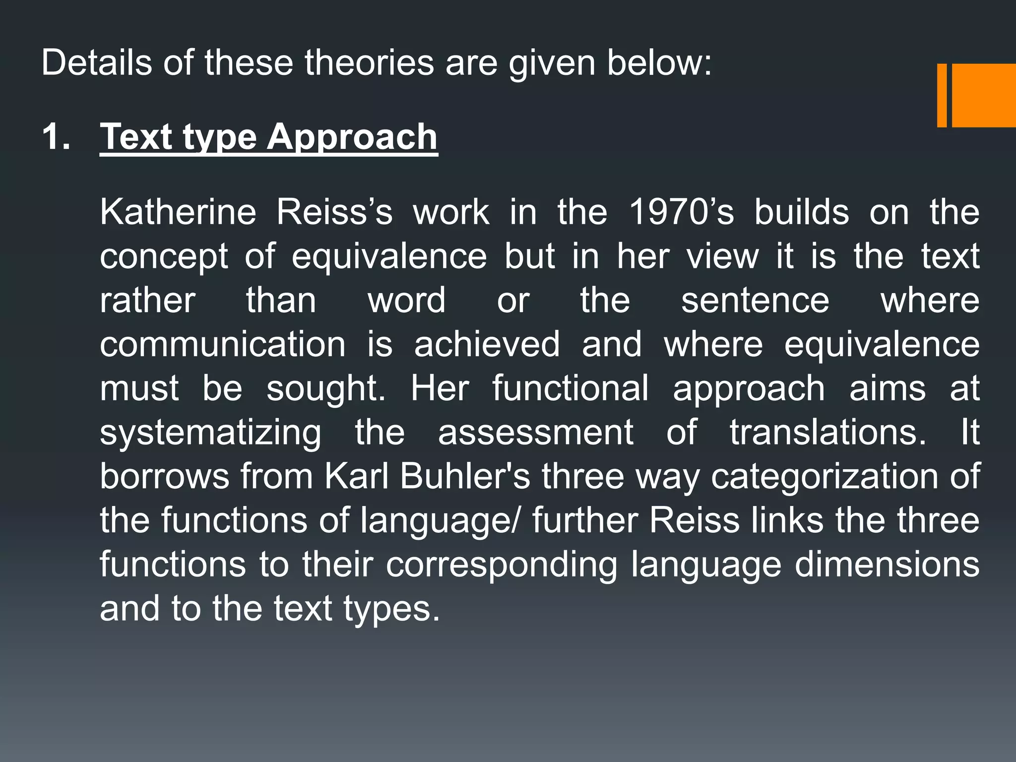 Functional Theories of Translation | PPTX