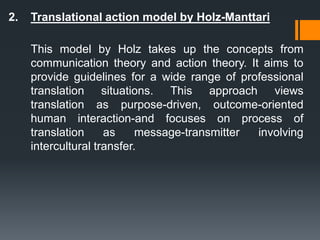 Functional Theories of Translation | PPTX