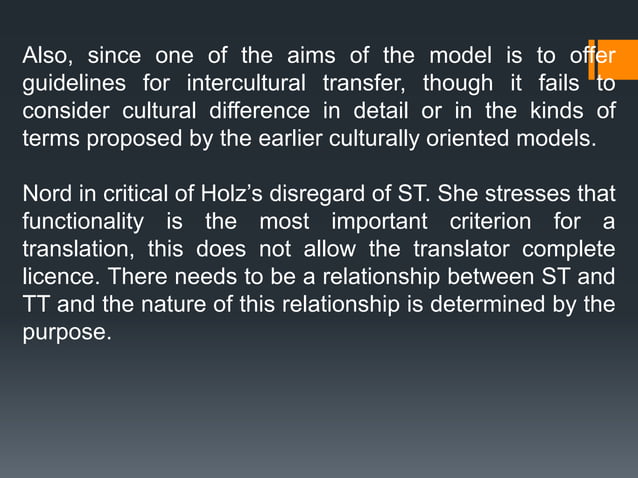 Translation action model by Holz-Manttari | PPTX