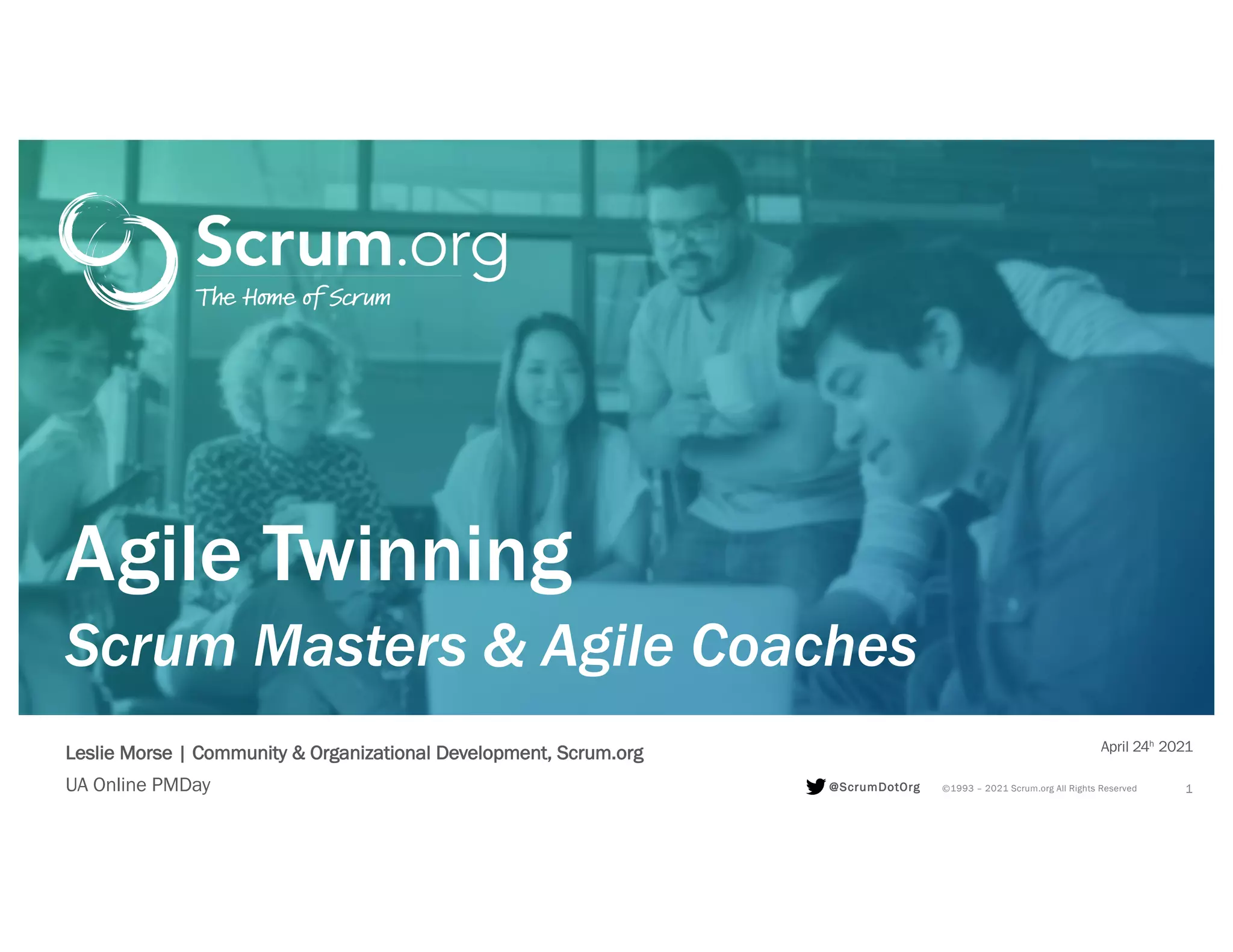 Leslie Morse: Agile Twinning: Scrum Masters & Agile Coaches | PDF