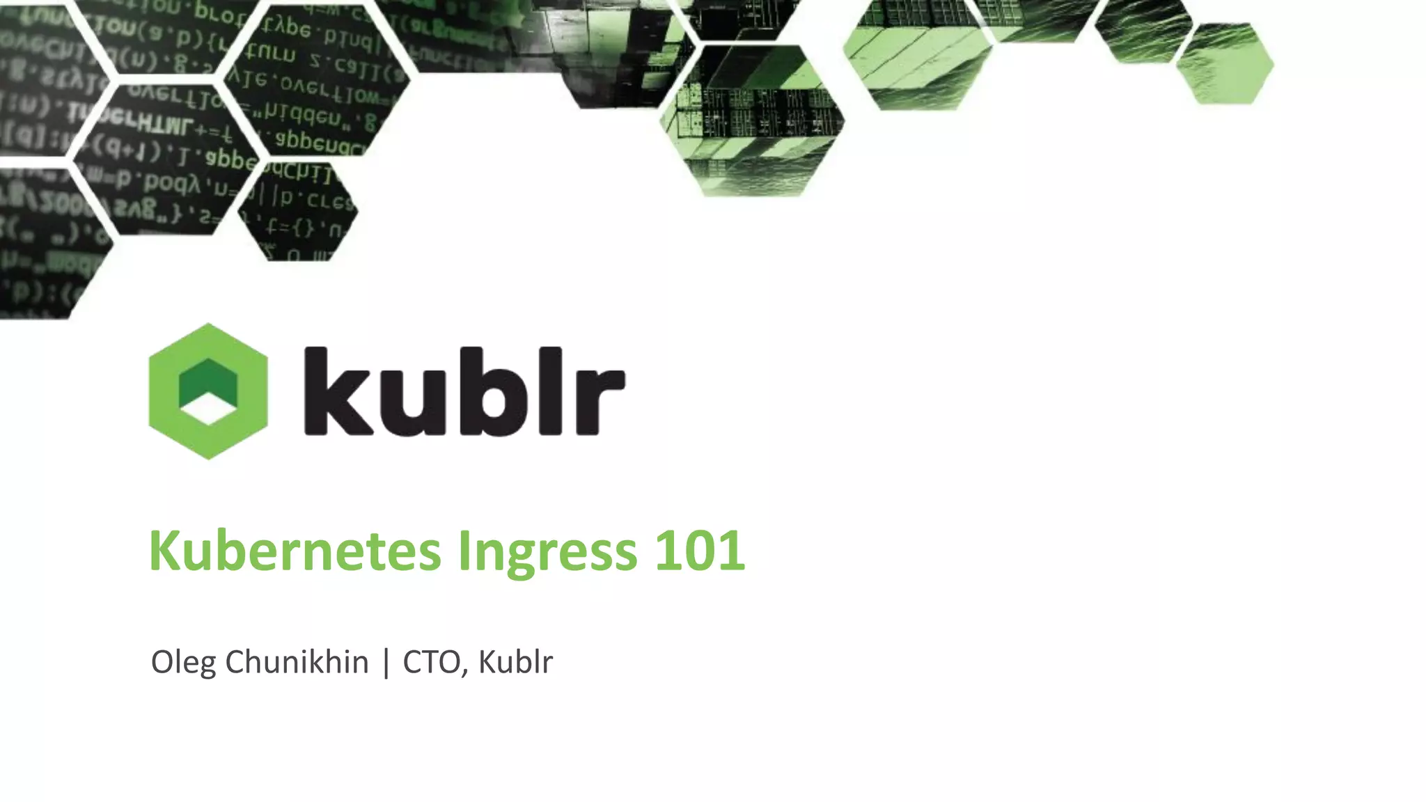Kubernetes Ingress 101 | PDF