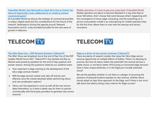 Microsoft Telecommunications Industry News | April 2021 | PPT