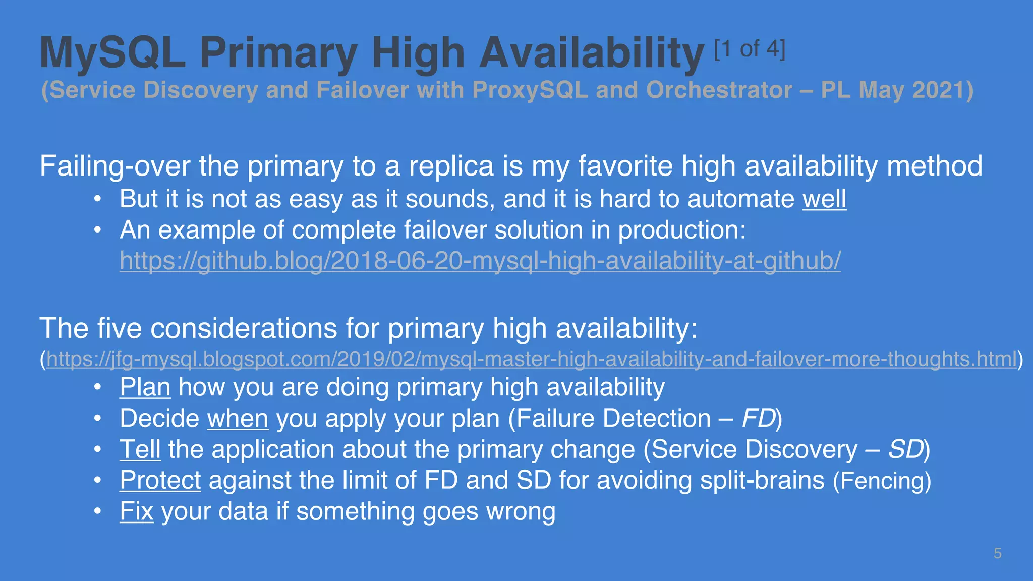 Almost Perfect Service Discovery and Failover with ProxySQL and ...