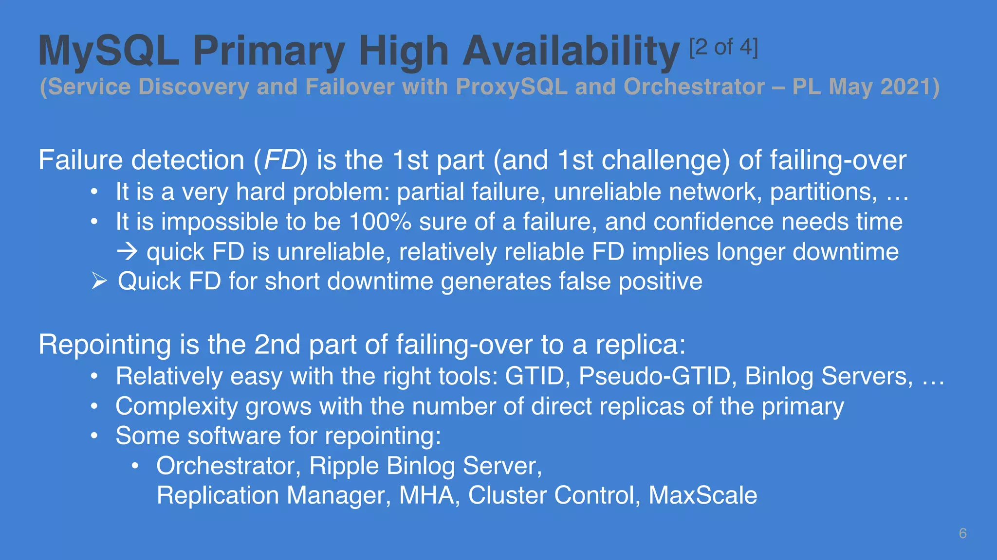 Almost Perfect Service Discovery and Failover with ProxySQL and ...