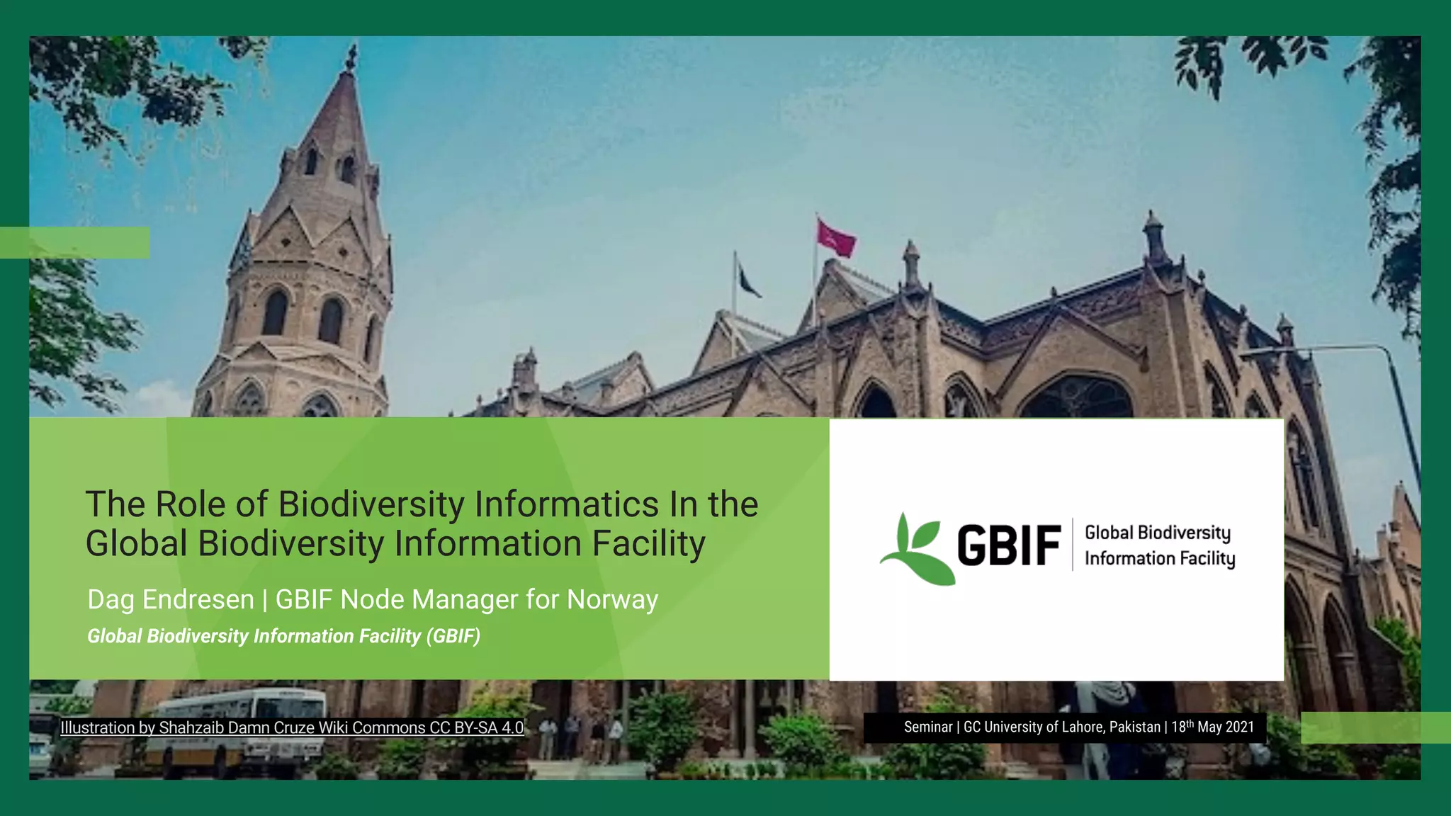 The role of biodiversity informatics in GBIF, 2021-05-18 | PPT