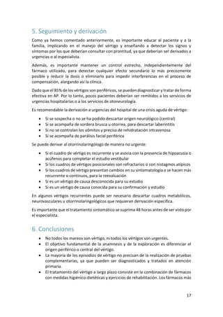 (2021 05-25) manejo del vertigo en atencion primaria (doc) | PDF