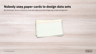 Project A Data Modelling Best Practices Part I: How to model data in a ...