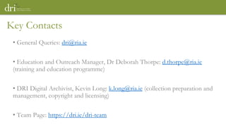 DRI Introductory Training: An Introduction to DRI | PPT