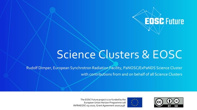 Science Clusters and EOSC | PPT
