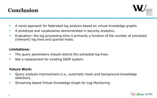 Virtual Knowledge Graphs for Federated Log Analysis | PPT